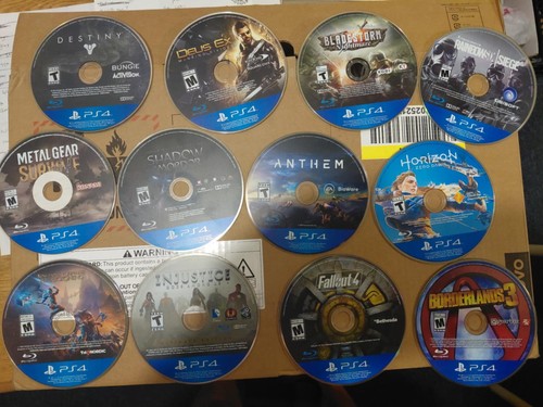 12 used ps4 games lot discs only borderlands3 fallout4 anthem metal ...