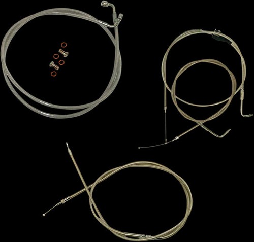 LA Std SS 12-14in Ape Hanger Controls Kit wo ABS HD Electra Glide ...