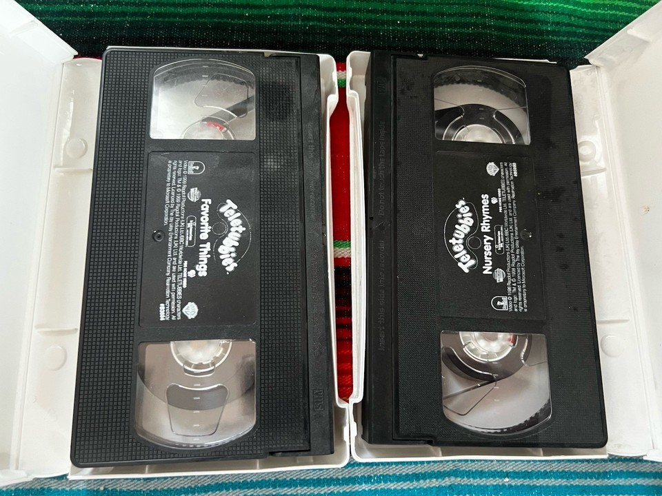 Teletubbies VHS Lot of 2 Tapes PBS Kids Nursery Rhymes Favorite Things ...