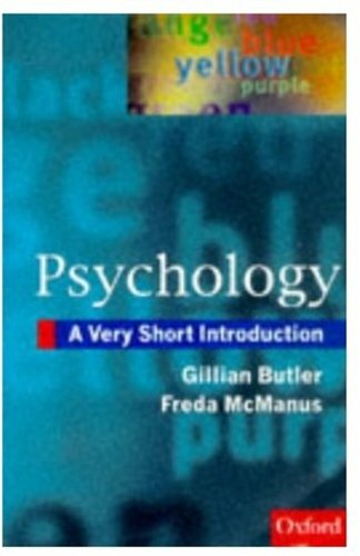 Psychology: A Very Short Introduction By Gillian Butler, Freda ...