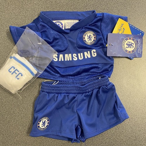 Build a Bear Chelsea FC Football Strip Kit Shirt Shorts Blue Clothes ...