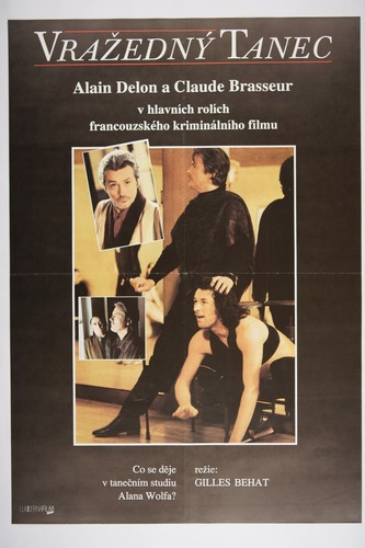 DANCING MACHINE 23x33 Original Czech movie poster 1990 ALAIN DELON ...