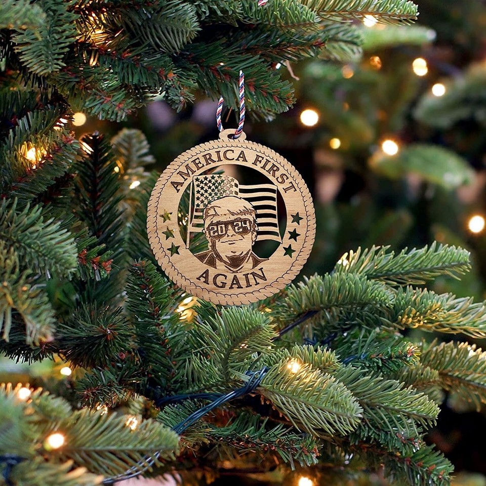 Donald Trump MAGA Christmas Ornament America First Patriotic Made in ...