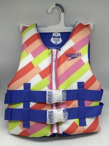 Speedo Youth PFD Life Jacket Vest - Pink Parasol | eBay