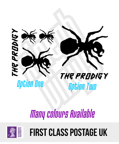 The prodigy ant vinyl sticker decal logo car cd ipad window optional ...