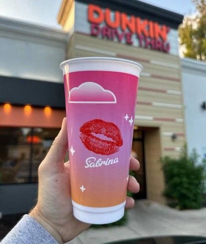 Sabrina Carpenter Dunkin Donuts Exclusive Limited Edition Cup! Get It ...