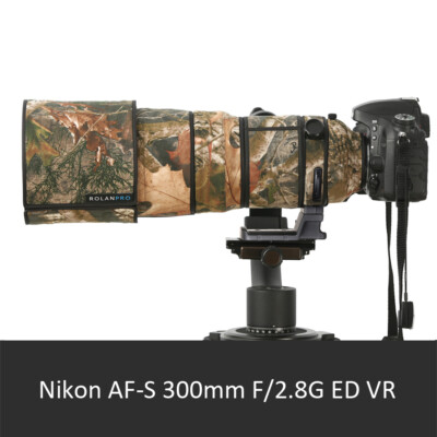 Camo Waterproof Camera Lens Wrap Protect Cover for Nikon AFS 300mm F/2 ...