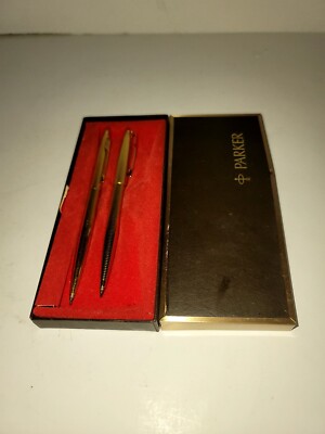 Parker Vintage Gold Color Pencil Set--medium point 2 Pcs In Box | eBay