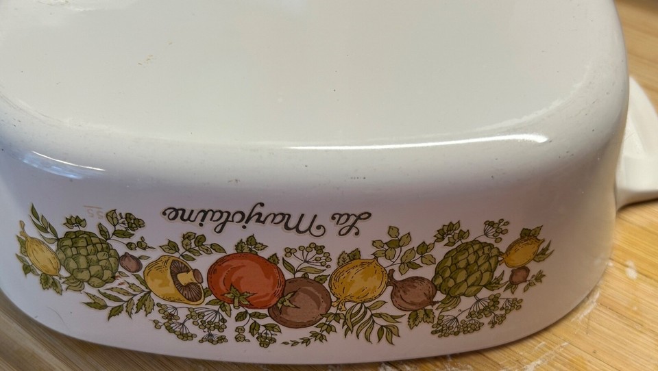 Vintage Corning Ware Pyrex 1970’s 2 QT La Marjolaine Casserole SEE ...