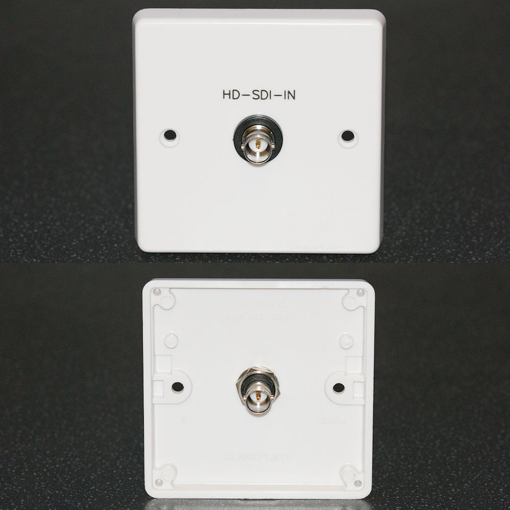 AV Wall Face Plate, BNC Video HD-SDI 12G 4K UHD socket, female plug ...