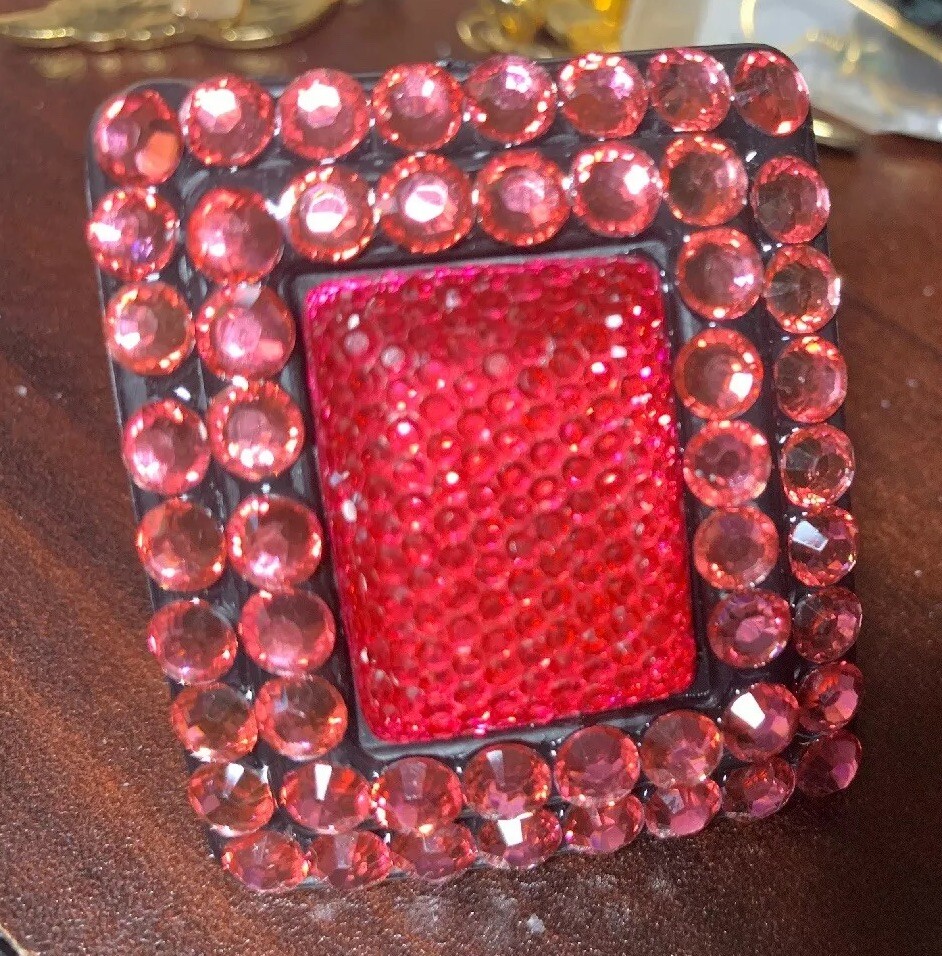 Gorgeous Bold Costume Jewelry Sizable PINK BLING Fashion Ring | eBay