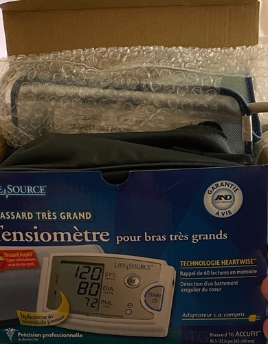 LifeSource Upper Arm Blood Pressure Monitor w/Extra Large Cuff (UA ...