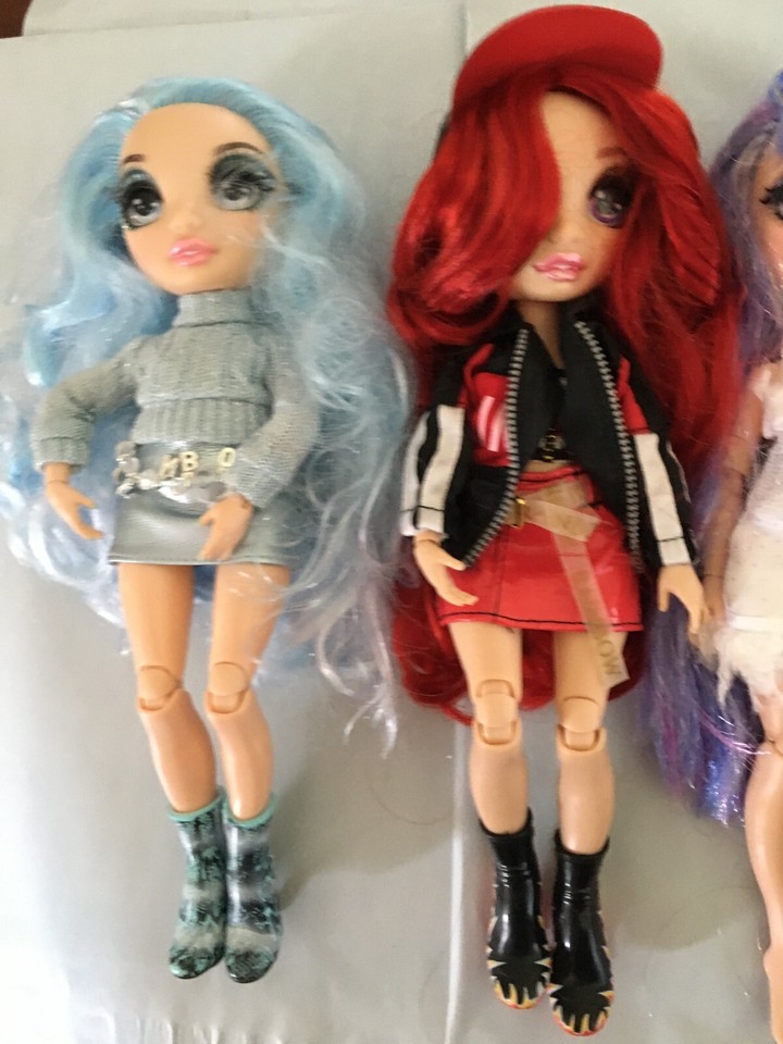lot of 3 Rainbow High Dolls HTF Rudy Anderson, Violet & Gabriella Icely ...