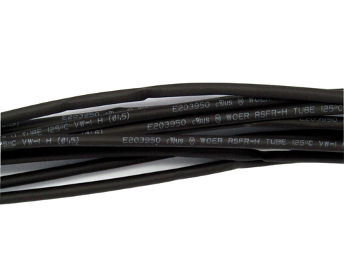 1m Heat Shrink Tube 125 Celsius Black Wire Wrap Cable Diameter 1.5mm ...