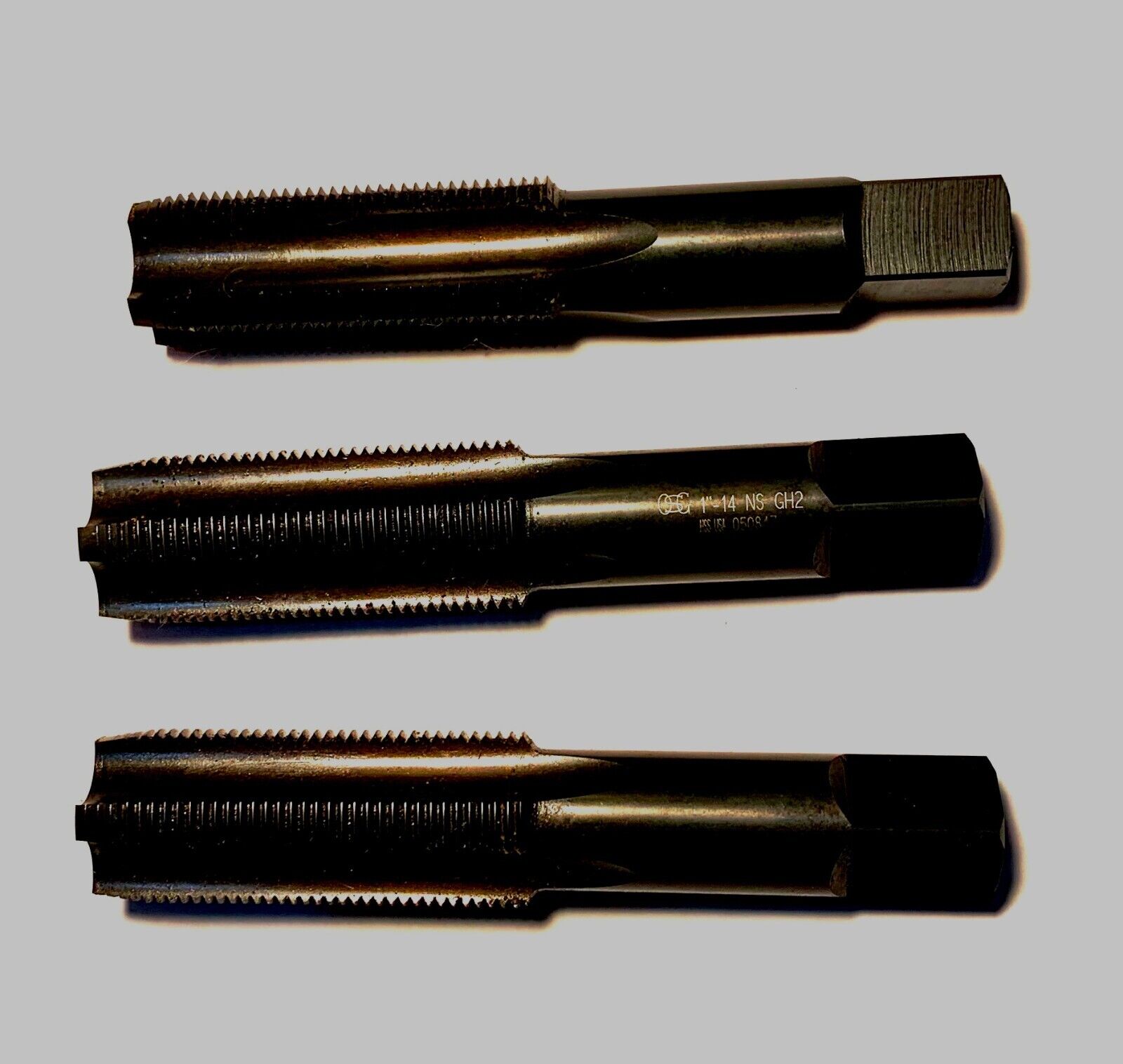 Tap 1" - 14 NS Steam Oxide H.S.S Ground Thread 4 Flute Bottom 5" Depth ...