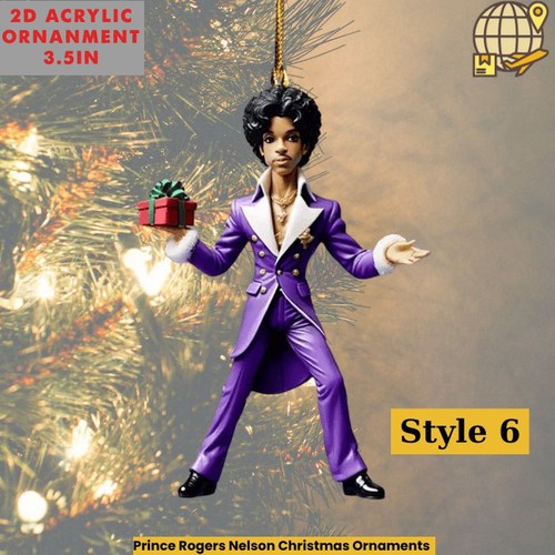 Prince Rogers Nelson Christmas Ornaments 2D Acrylic 3.5 in x 3.5 in | eBay