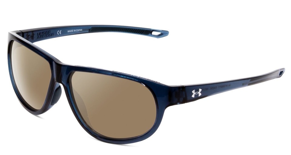 Under Armour Intensity Ladies Oval Polarized Sunglasses Matte Blue ...