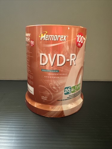 NEW Memorex: DVD-R 100 Pack (4.7 GB/8X Speed/120 Minute) Blank ...