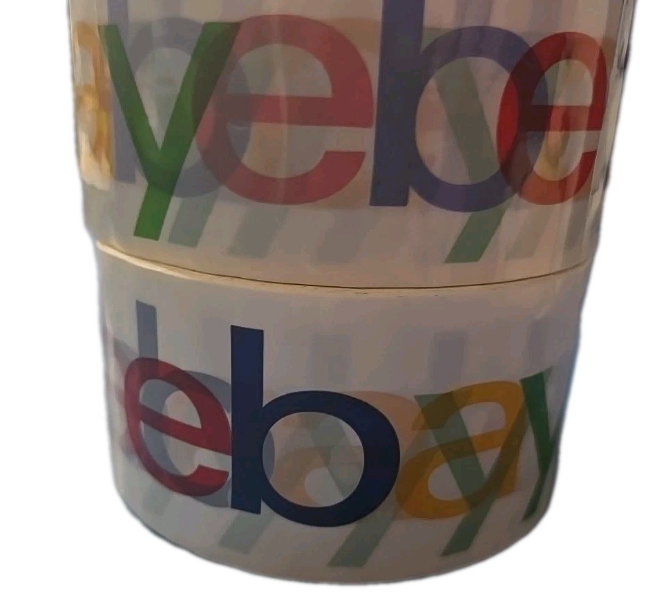 Ebay Color Packing Tape X2 Rolls Brand Logo 2"x75y Shipping Packaging ...