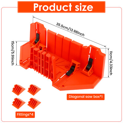 Saw Storage Miter Box Plastic Cutting Saw Mitre Box Saw Storage Miter ...
