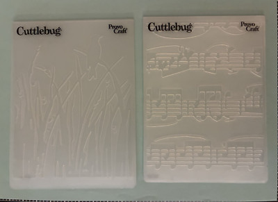 Cuttlebug Provo Craft Embossing Folder ALLEGRO Sheet Music or BIRD CALL ...