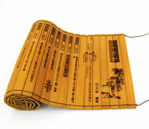 Chinese Classic Bamboo Slips Book in Bilingual 36 ji Scroll Calligraphy ...