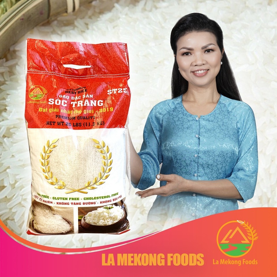 ST25 Rice - 25lbs || No Sugar - GMO Free - Cholesterol Free Gạo ST25 Sóc Trăng | eBay