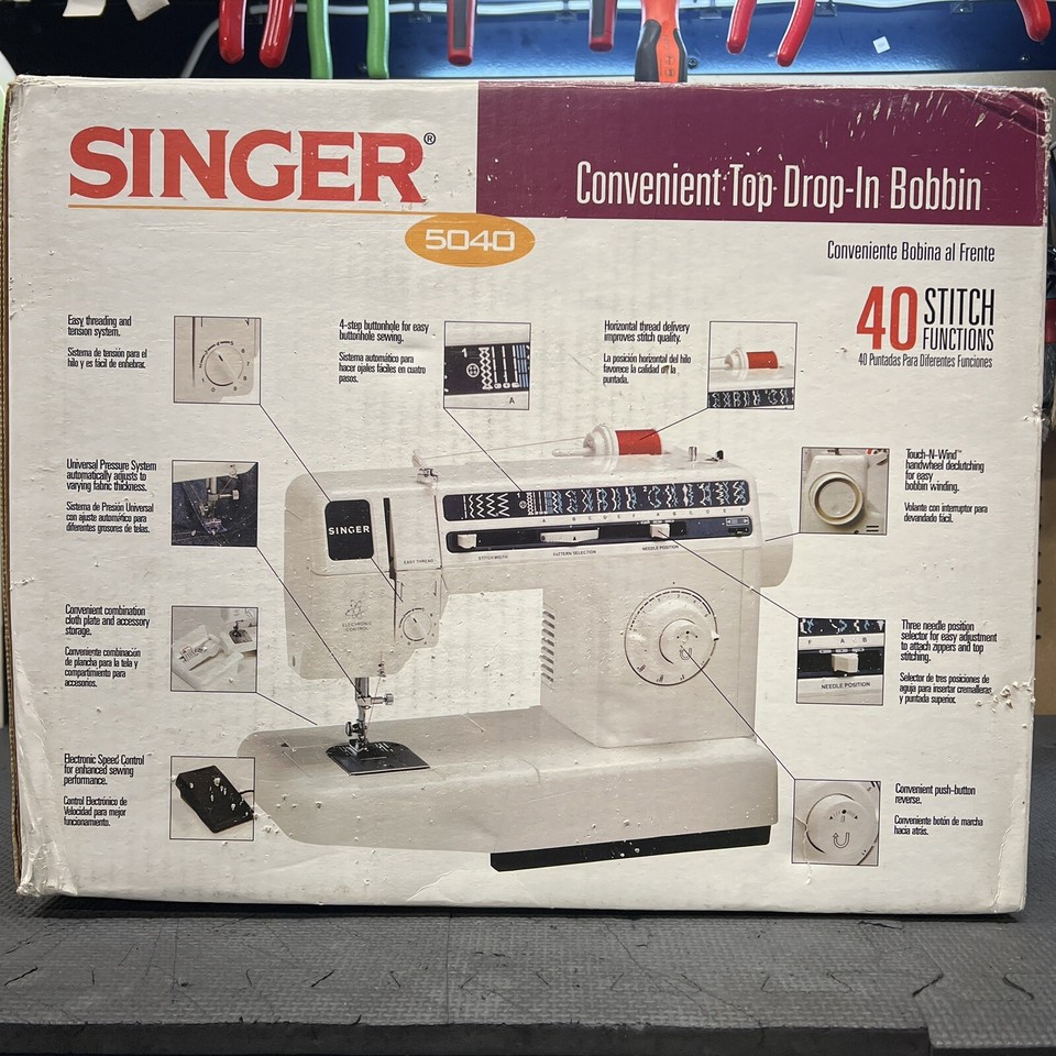 Singer 40 Stitch Top Drop In Bobbin Sewing Machine 5040 C With Manual ...