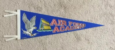 Vintage NCAA United States Air Force Academy Full Color Felt Pennant ...