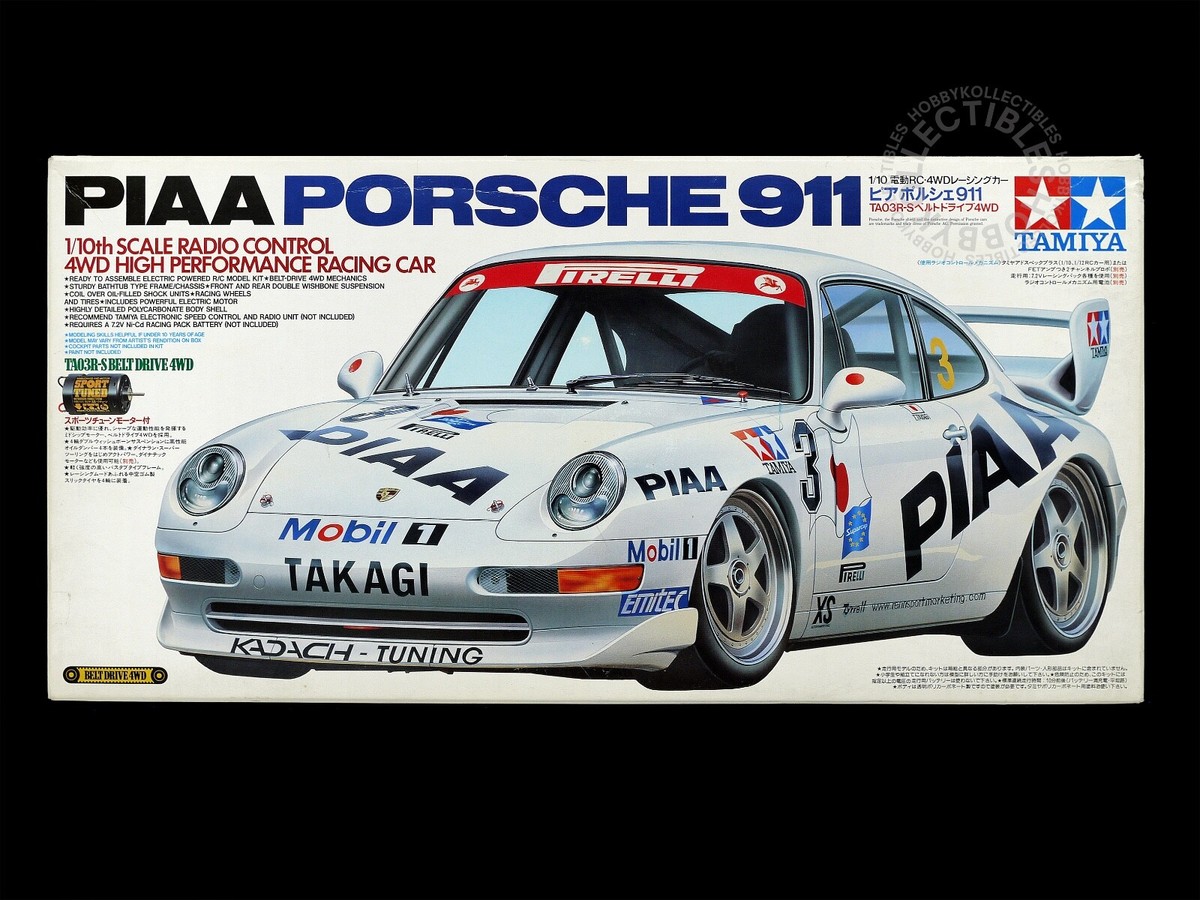 Tamiya 1/10 RC PIAA Porsche 911 #58215 Belt Drive 4WD TA03R Tamiya 1/10 RC PIAA Porsche 911 #58215 Belt Drive 4WD TA03R