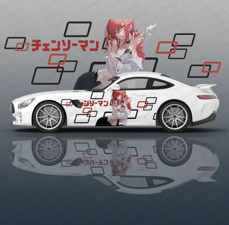 Itasha Custom Car Decals; Anime Inspired Car Decals; Itasha Side Decal ...