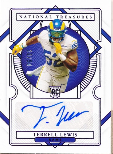 2020 Panini National Treasures - Rookie Signatures Terrell Lewis #108 ...