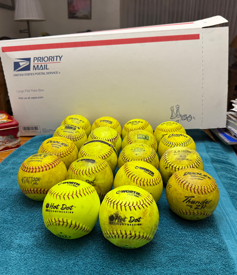 18 used 12"" softballs | eBay