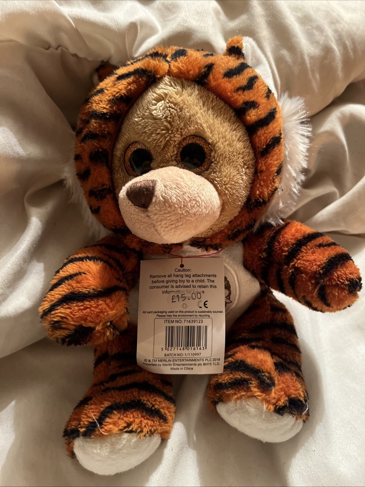 Chessington World Of adventures Tiger Rock Teddy Plush Bear | eBay UK