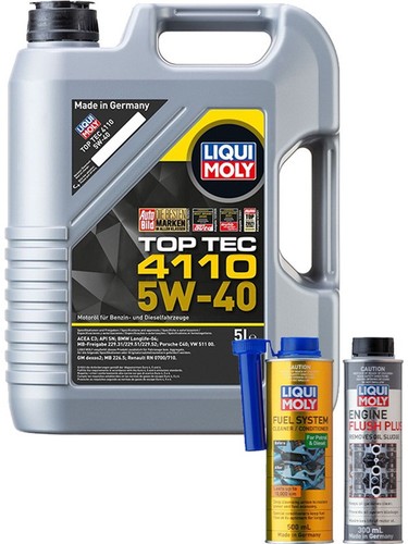Liqui Moly Top Tec 4110 5W-40 5L + Gold Service Kit fits Kia Rondo 2.0 ...