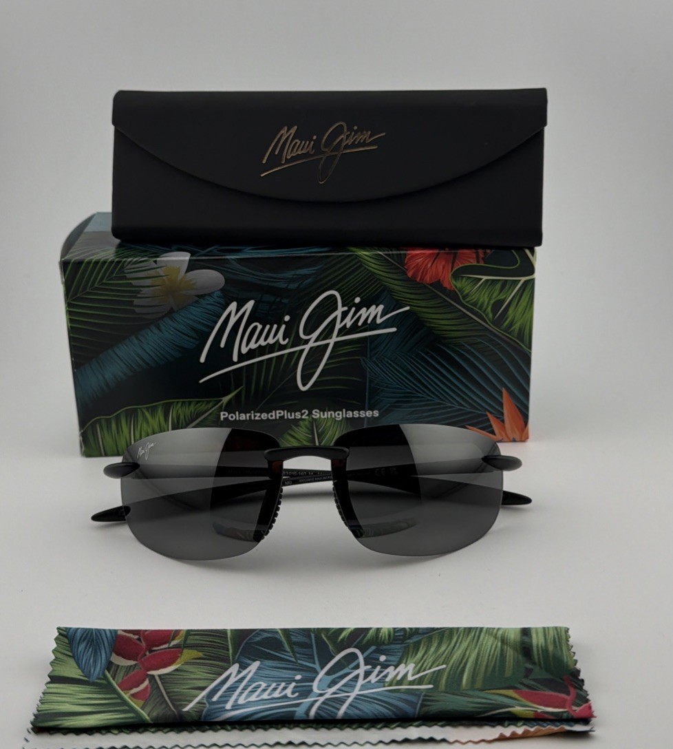 Maui Jim Ho'okipa Ultra Sunglasses Black Polarized MJ0676S-001 Made In ...