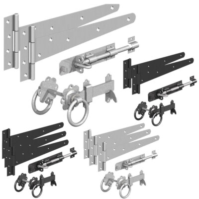 Side Gate Pack - T Hinges Ring Gate Latch and Gate Bolt | Garden Gate ...