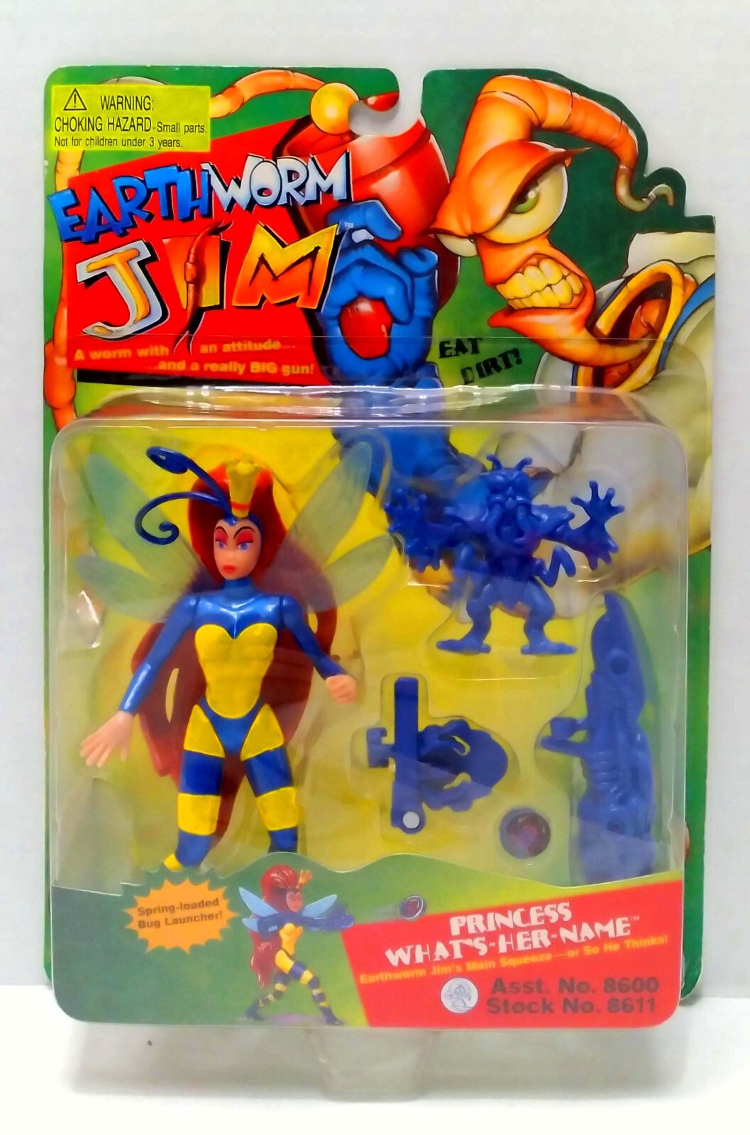 Earthworm Jim Princess What's-Her-Name 5" Action Figure 1994 NEW ...