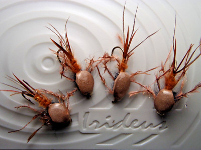 Irideus fly fishing Brown Hatch Back Stonefly #8 custom Trout Nymphing ...