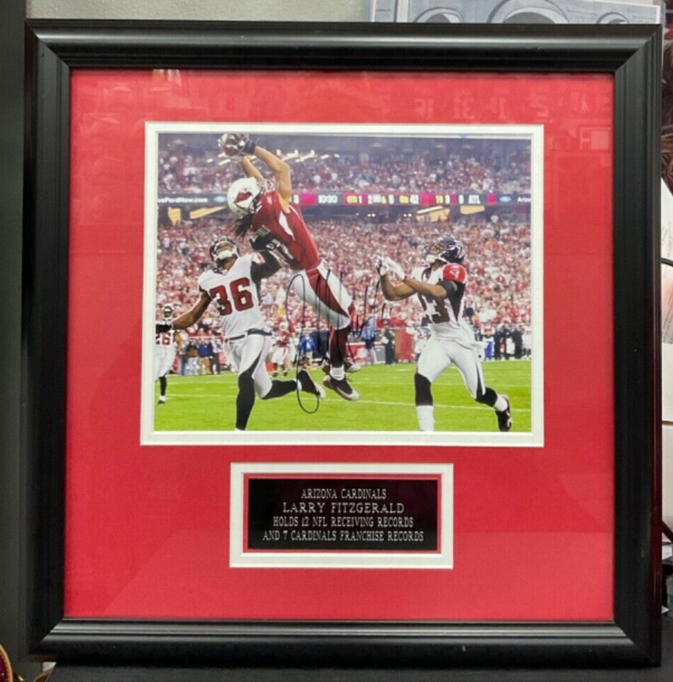 Larry Fitzgerald Autographed Memorabilia | Signed Photo, Jersey ...