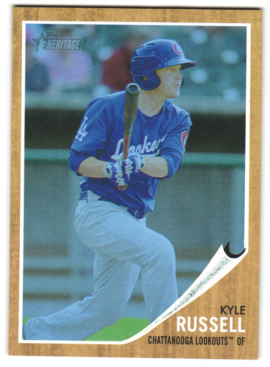 Kyle Russell 2011 Topps Heritage Minor League Blue Tint #131 SN620 | eBay
