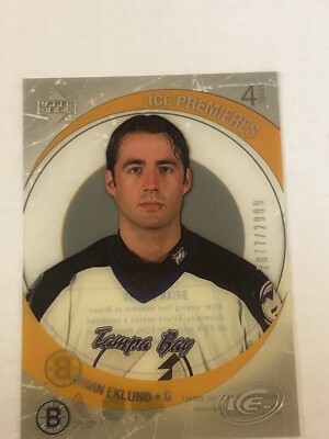 2005-06 Upper Deck Ice Ice Premieres /2999 Brian Eklund #208 Rookie | eBay
