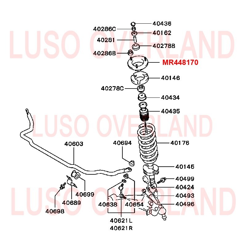 2001-2006 MONTERO Gen 3 Front Strut Top Hat Shock Spring Mount Bracket ...