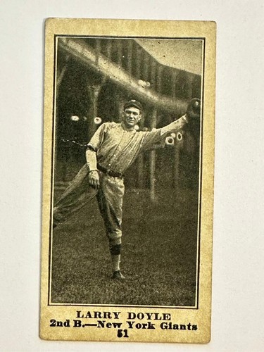 Larry Doyle - 1916 M101-4 Sporting News Blank Back crease (Total pop 5 ...