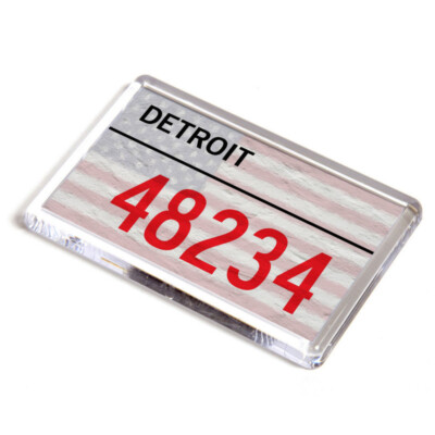 FRIDGE MAGNET - Detroit, 48234 - US Zip Code | eBay UK