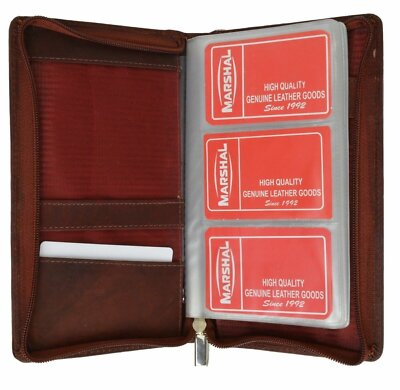 NEW 120 Sheets Business Name ID Credit Cards Holder Book Zipper ...
