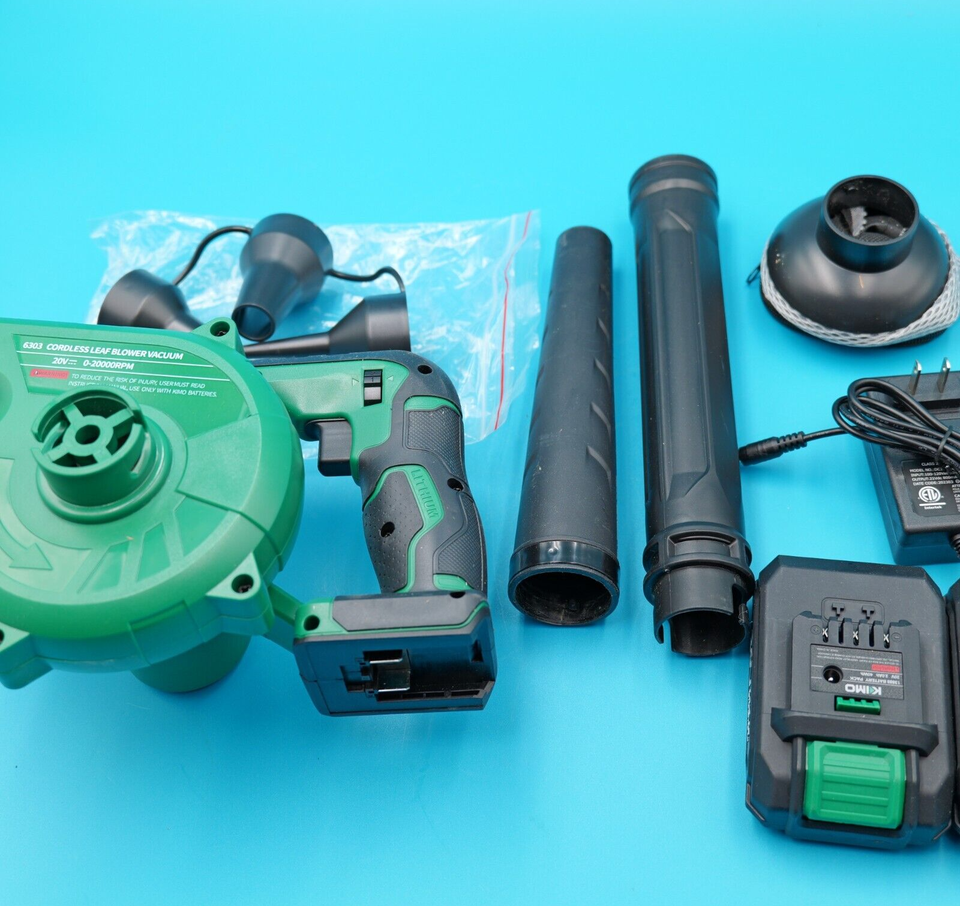 Cordless Leaf Blower Vacuum Combo, 3 Nozzles & 3 Modes for Inflation ...