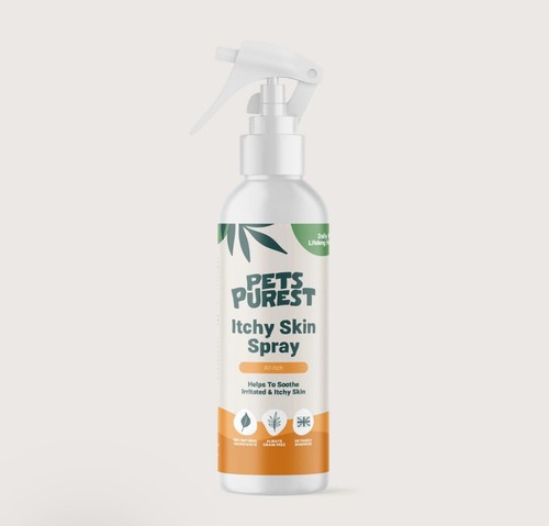 Pets Purest Cat & Dog Itchy Skin Relief Spray - 100% Natural, Allergy ...