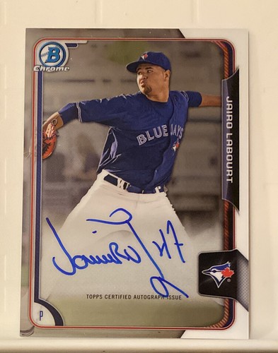 2015 Bowman Chrome Prospects Autographs #BCAP-JL Jairo Labourt AUTO | eBay