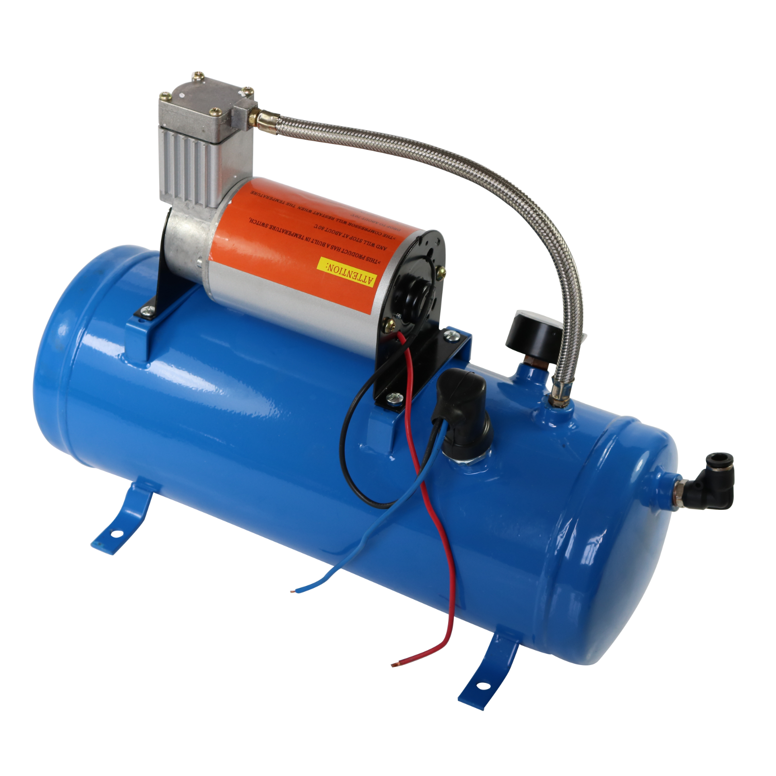 12V Air Compressor With 6 Liter Tank 150PSI DC For Train Truck RV ...